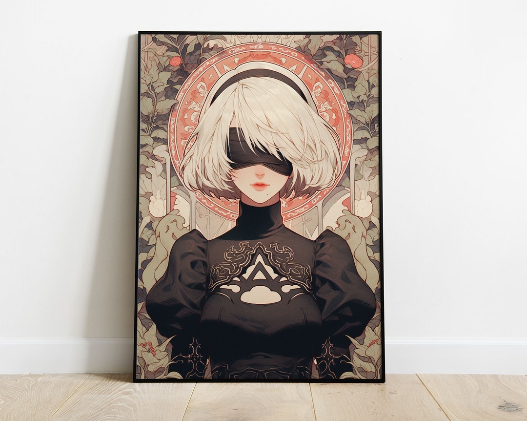 Wall Art 2B Nier Automata Art Print Art Nouveau - Etsy