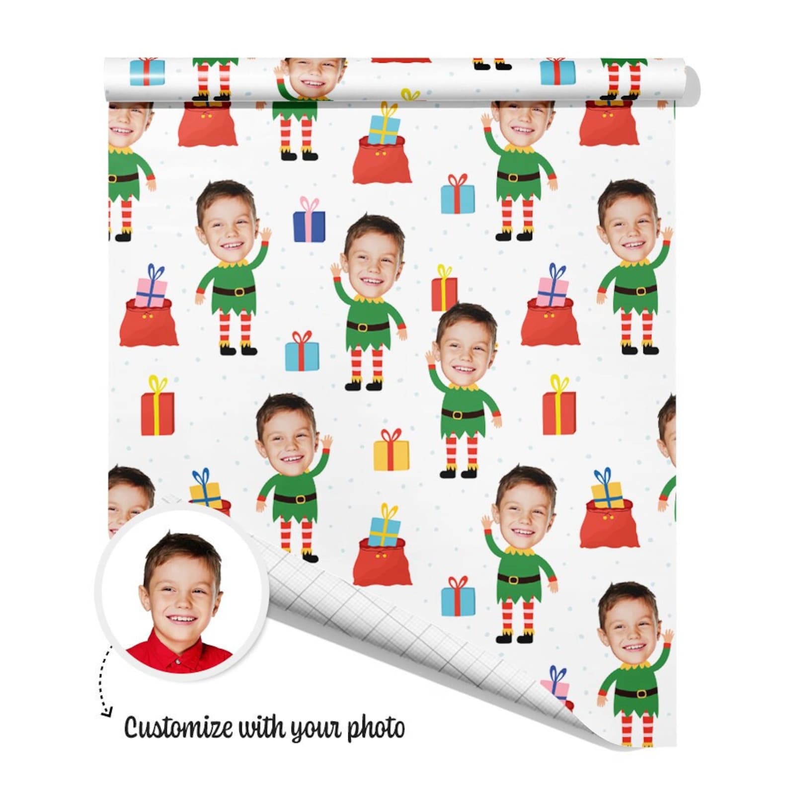 Make Me an Elf - Custom Wrapping Paper - Etsy