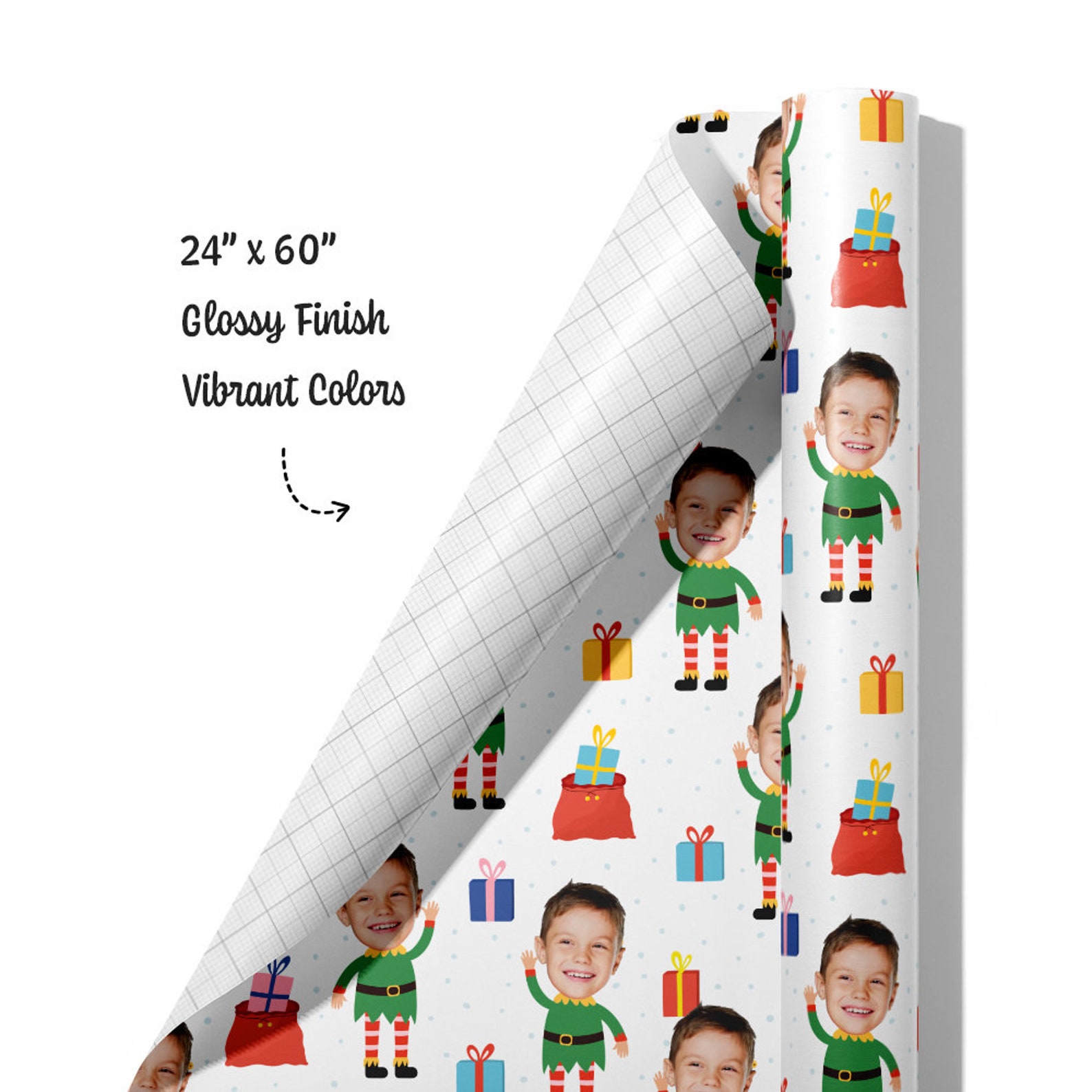 Make Me an Elf - Custom Wrapping Paper - Etsy