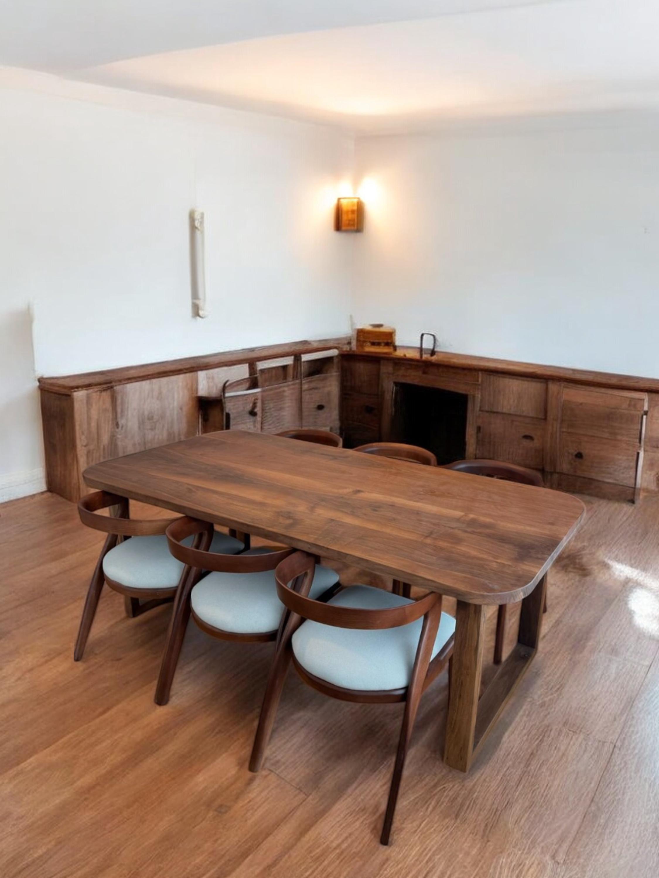 Live Edge Dining Table, Modern Wood Dining Table, Dining Table, Kitchen ...