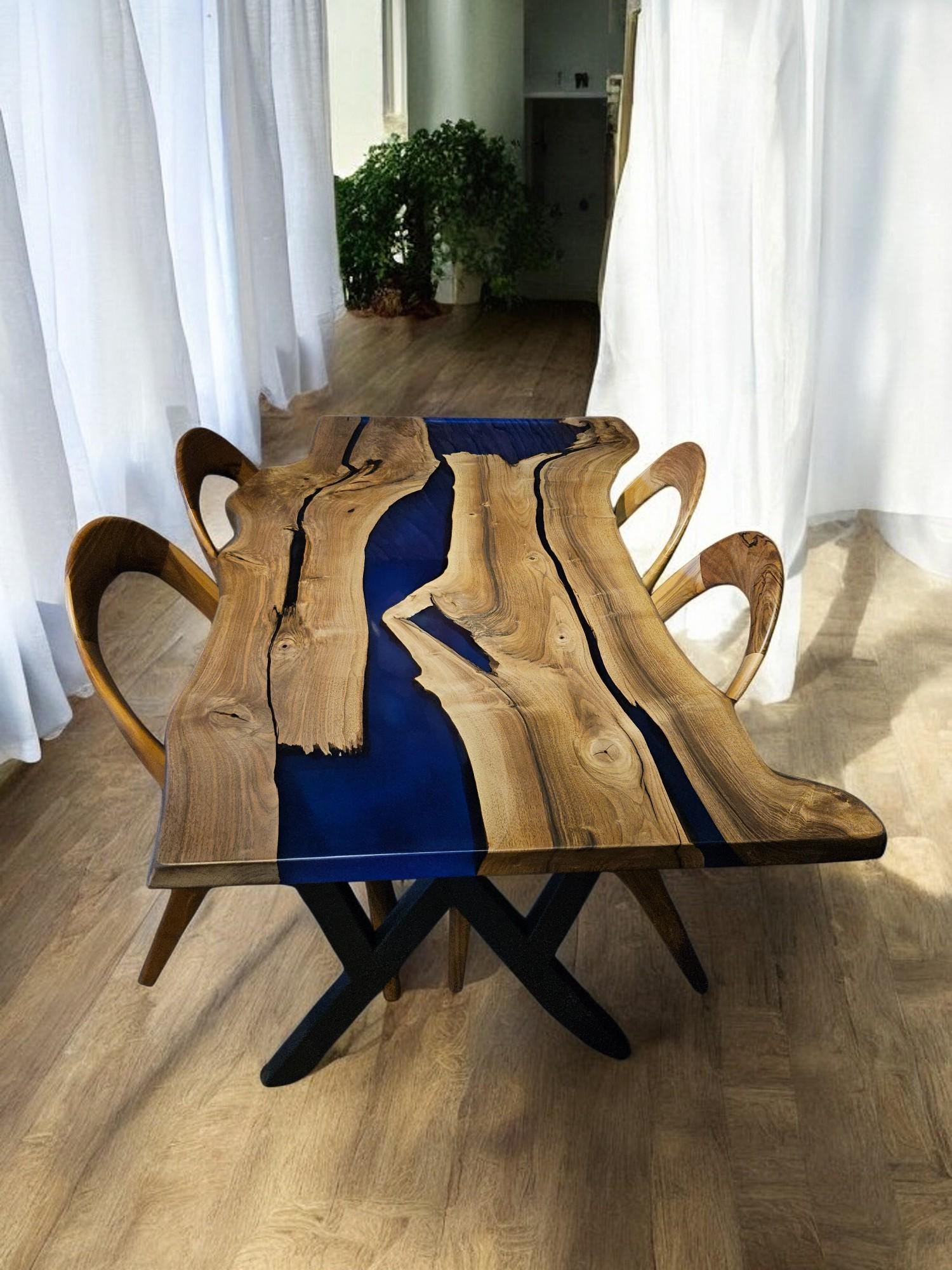 Custom Epoxy Dining Room Table, Custom Dine Table, Epoxy Table ...