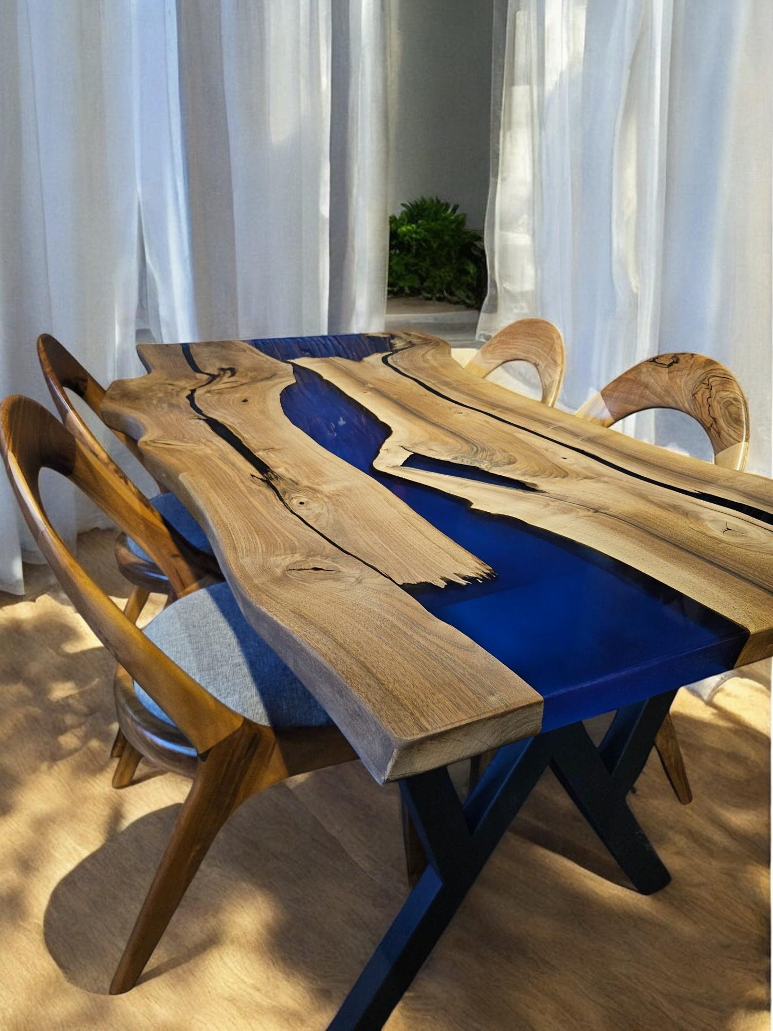 Custom Epoxy Dining Room Table, Custom Dine Table, Epoxy Table ...