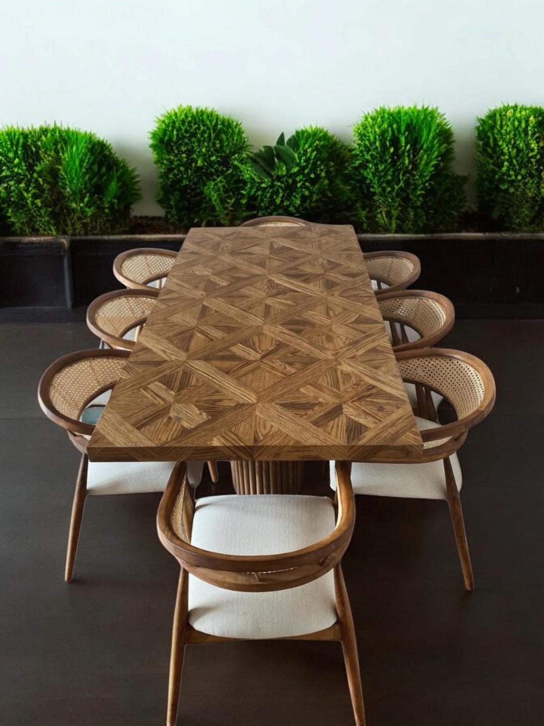 Custom Kitchen Table, Modern Wood Dining Table, Dining Table, Live Edge ...