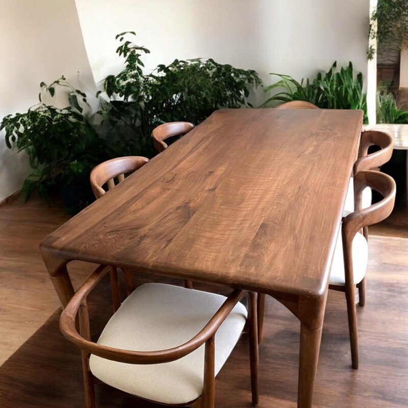 Walnut Dinning Table - Etsy