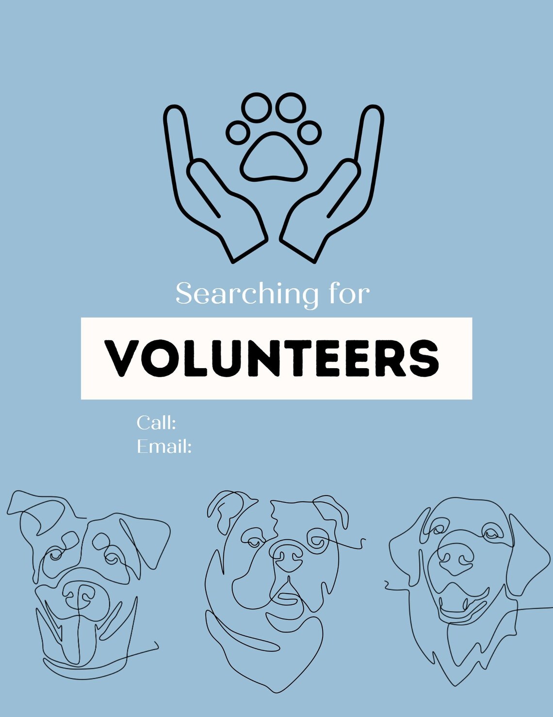 Dog Volunteer Sheet DIGITAL DOWNLOAD - Etsy