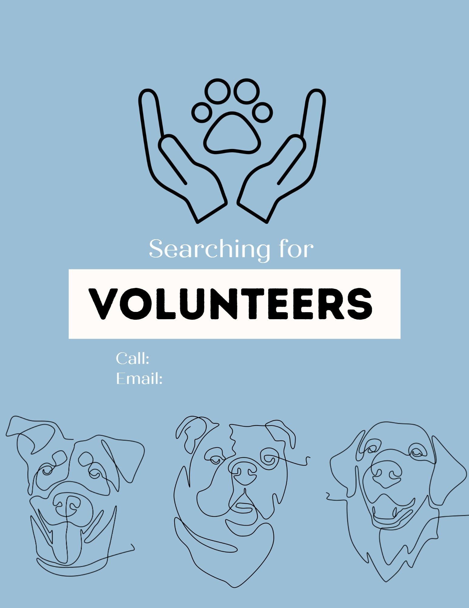 Dog Volunteer Sheet DIGITAL DOWNLOAD - Etsy