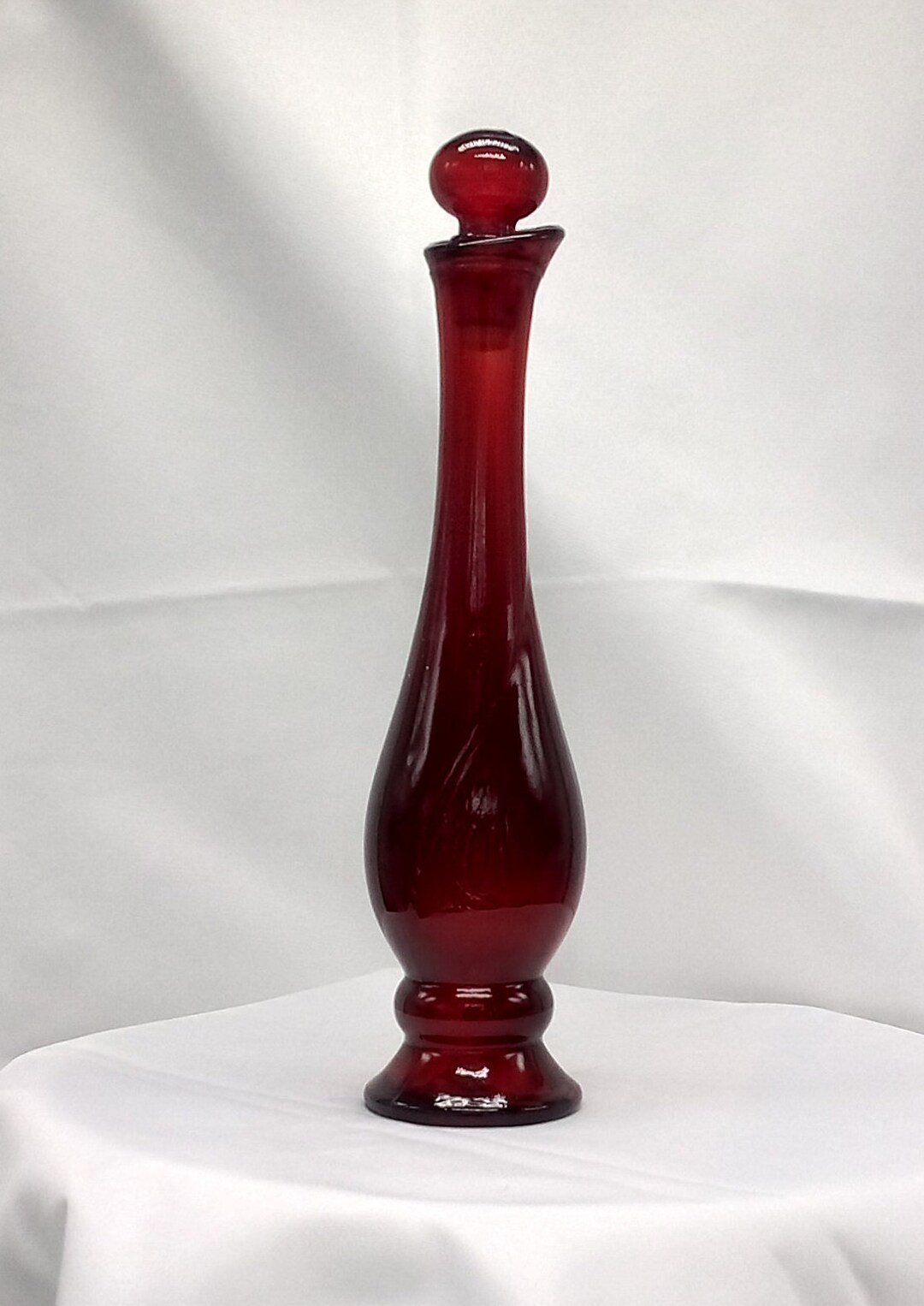 1970s Ruby Red Perfume Budvase Bottle by Avon With Stopper. Excellent ...