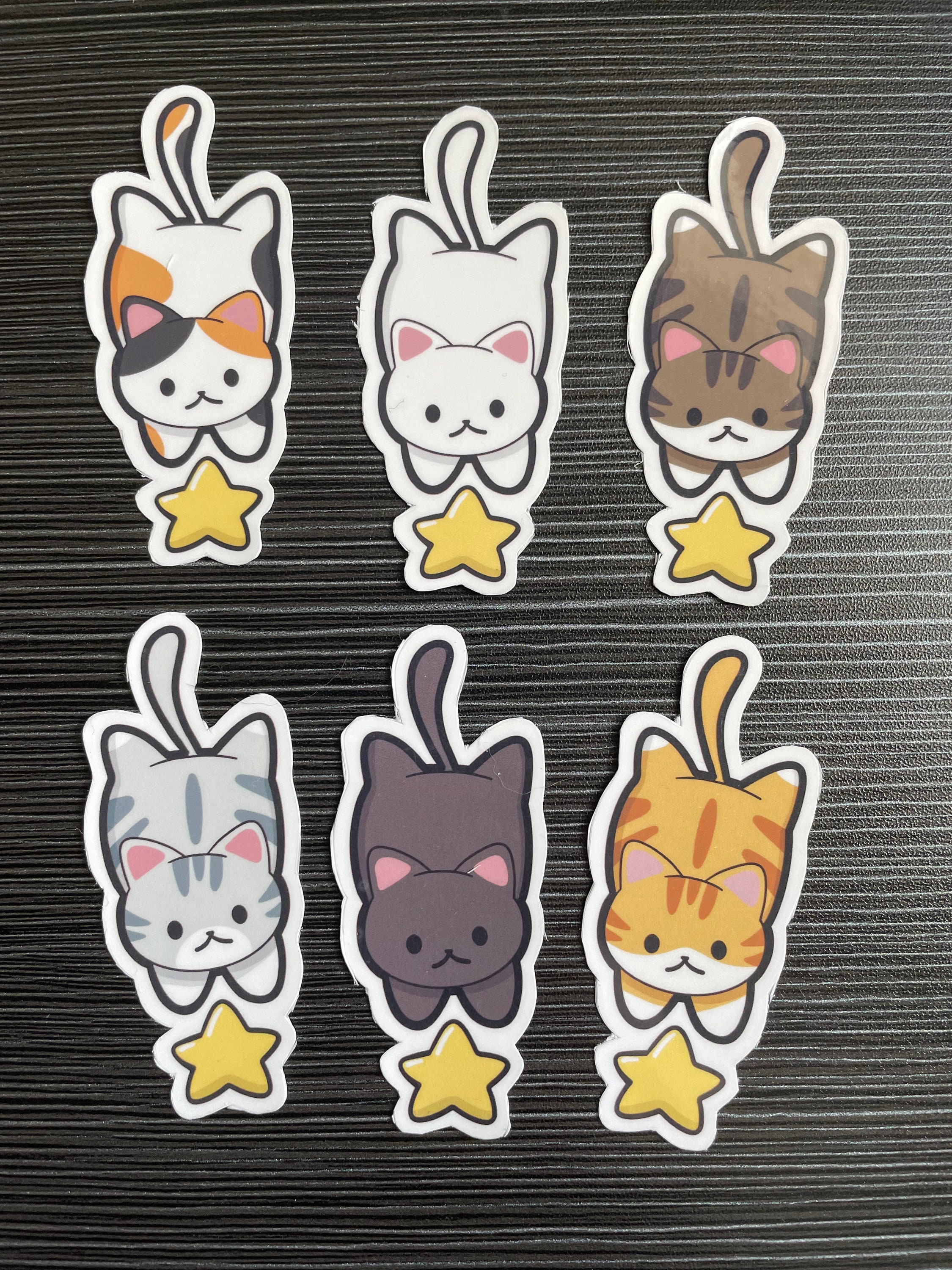Cute Star Cat Sticker | Cat Sticker | Cute Animal Sticker | Waterproof ...