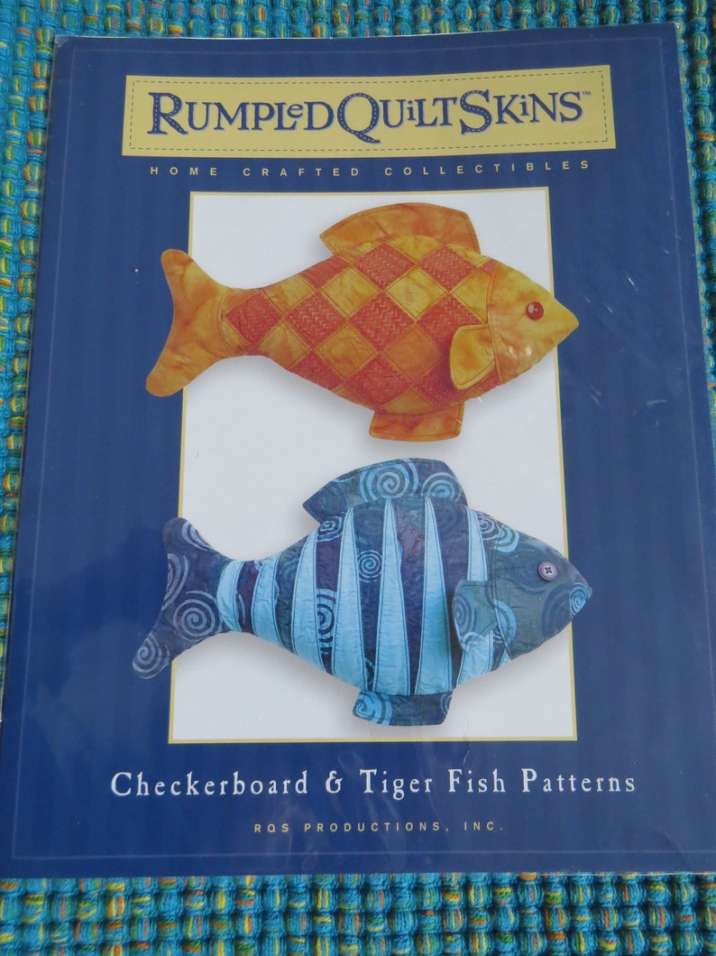 Checkerboard and Tiger Fish Pillow Patterns by Rumpledquiltskins - Etsy