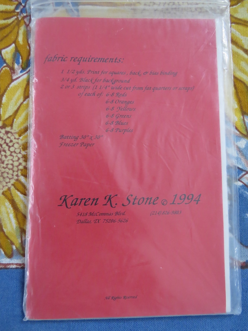 Double Wedding Ring Paper Pieced Wall Quilt Pattern by Karen K. Stone ...