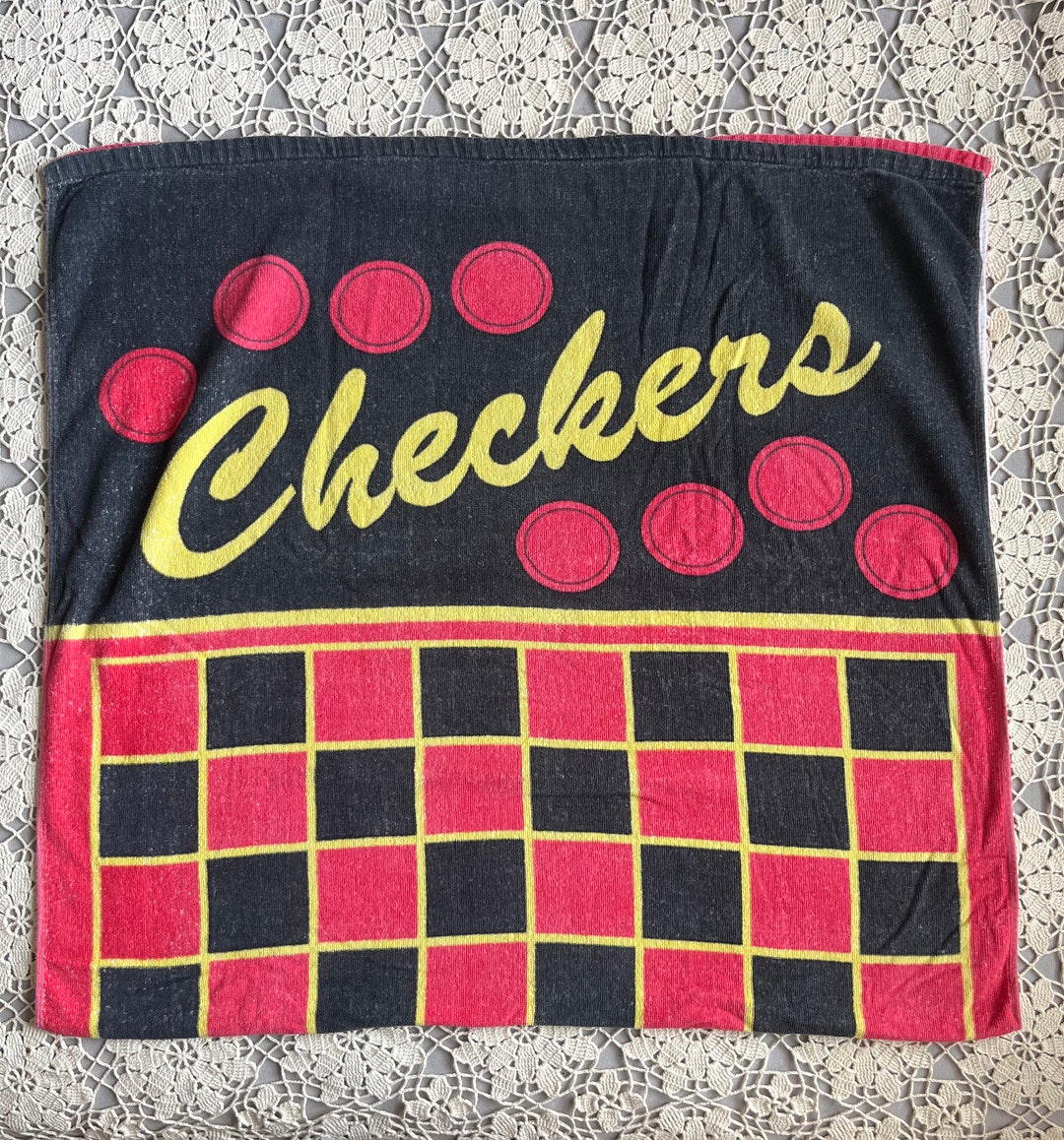 Vintage Checkerboard Checkers Beach Towel - Jay Franco & Sons Beach ...