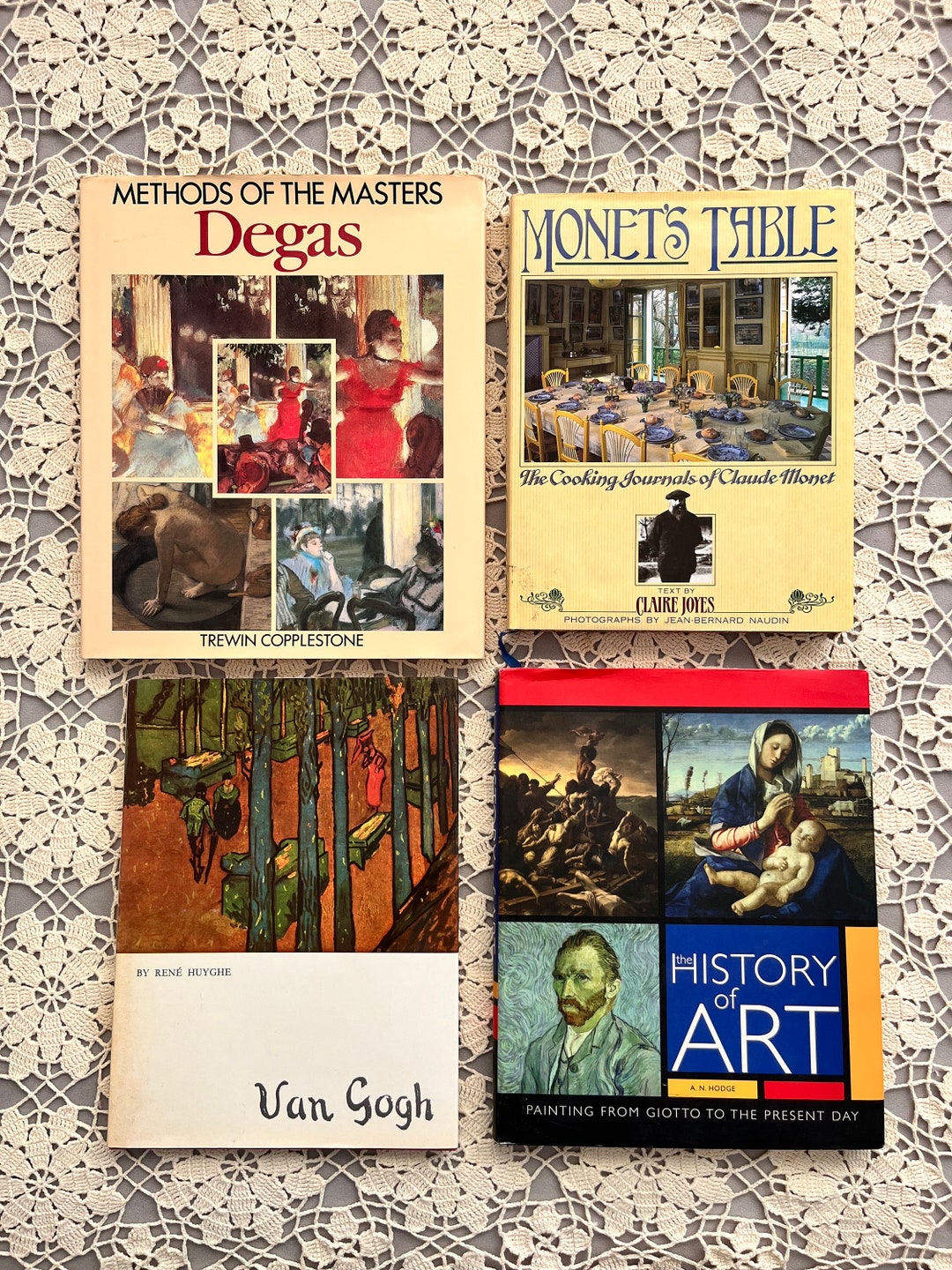 Hardcover Vintage Art Books - Van Gogh - Methods of the Masters Degas ...