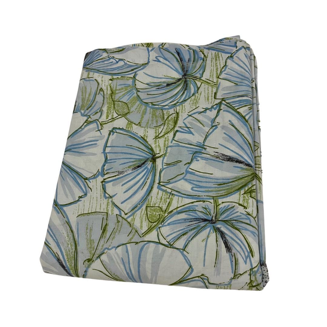 MCM Flower Power Twin Flat Sheet Permanent Press Percale Made in USA - Etsy