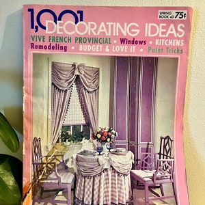 Vintage 1,001 Decorating Ideas Magazines From the 1970's - 12 Issues ...