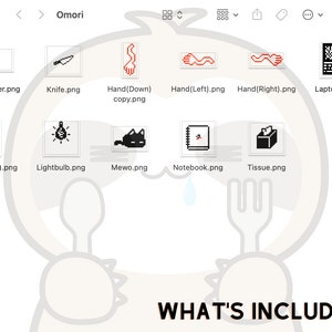 Simple Wallpaper With Folder/application Icons Omori Laptop Design - Etsy