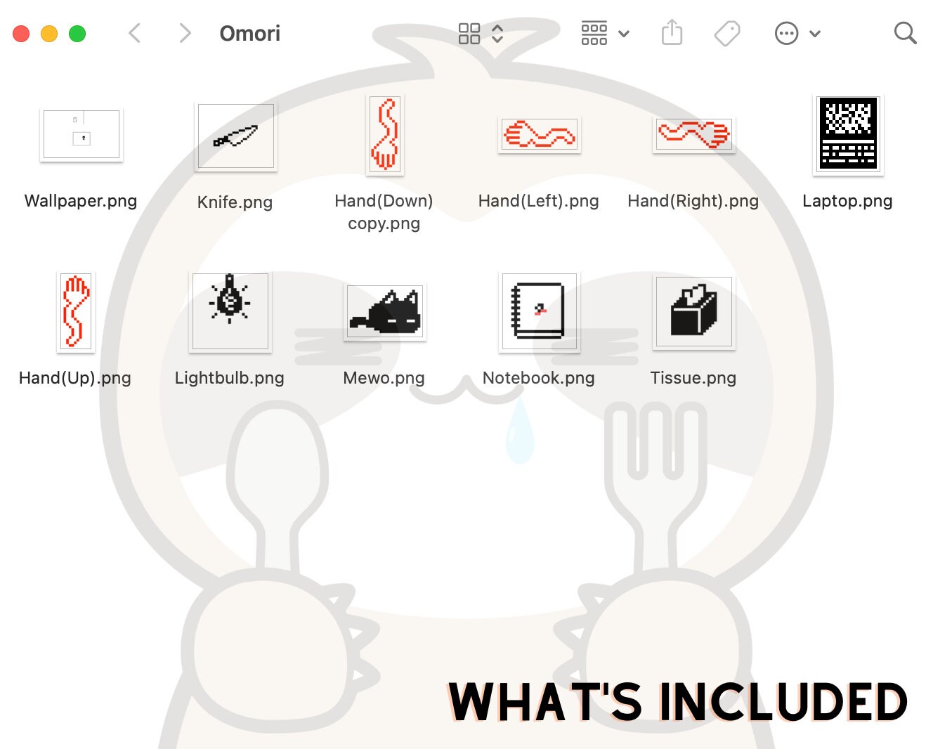 Simple Wallpaper With Folder/application Icons | Omori | Laptop Design ...
