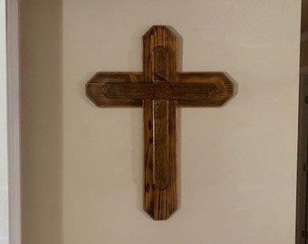 Cedar Wood Cross - Etsy