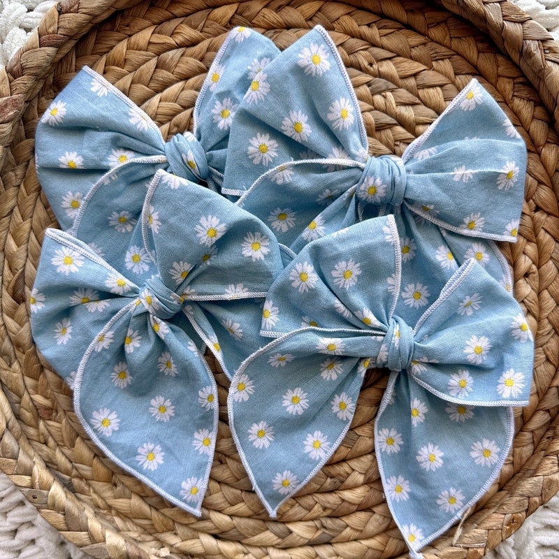Daisy Hair Bow - Etsy