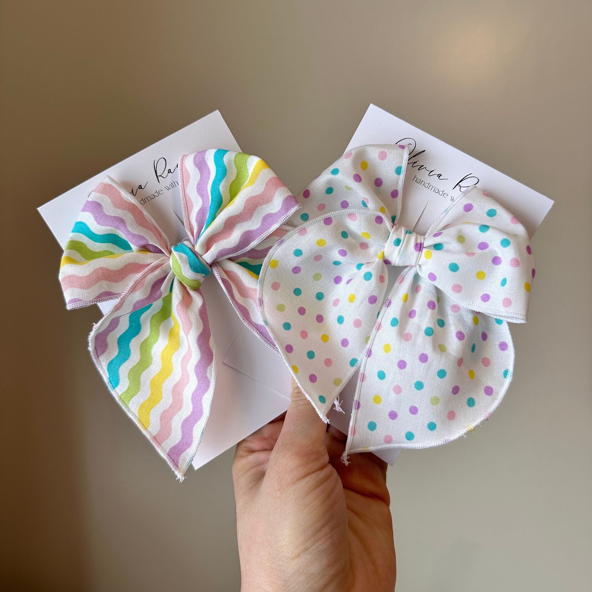 Easter Hair Bows, Spring Bows, Little Girls Hair Bows, Fable Hair Bow ...