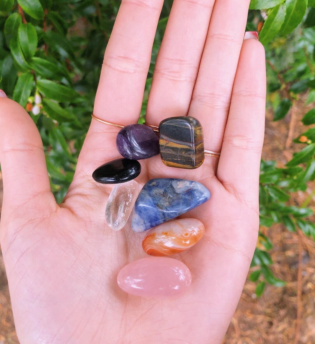 Chakra Crystal Intention Bundle Set Pouch Rock Stone Manifestation ...