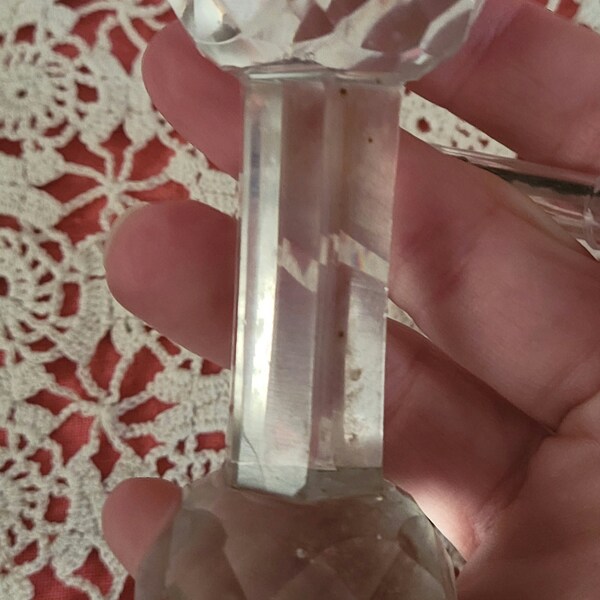 Victorian Cut Glass Knife Rest - Etsy