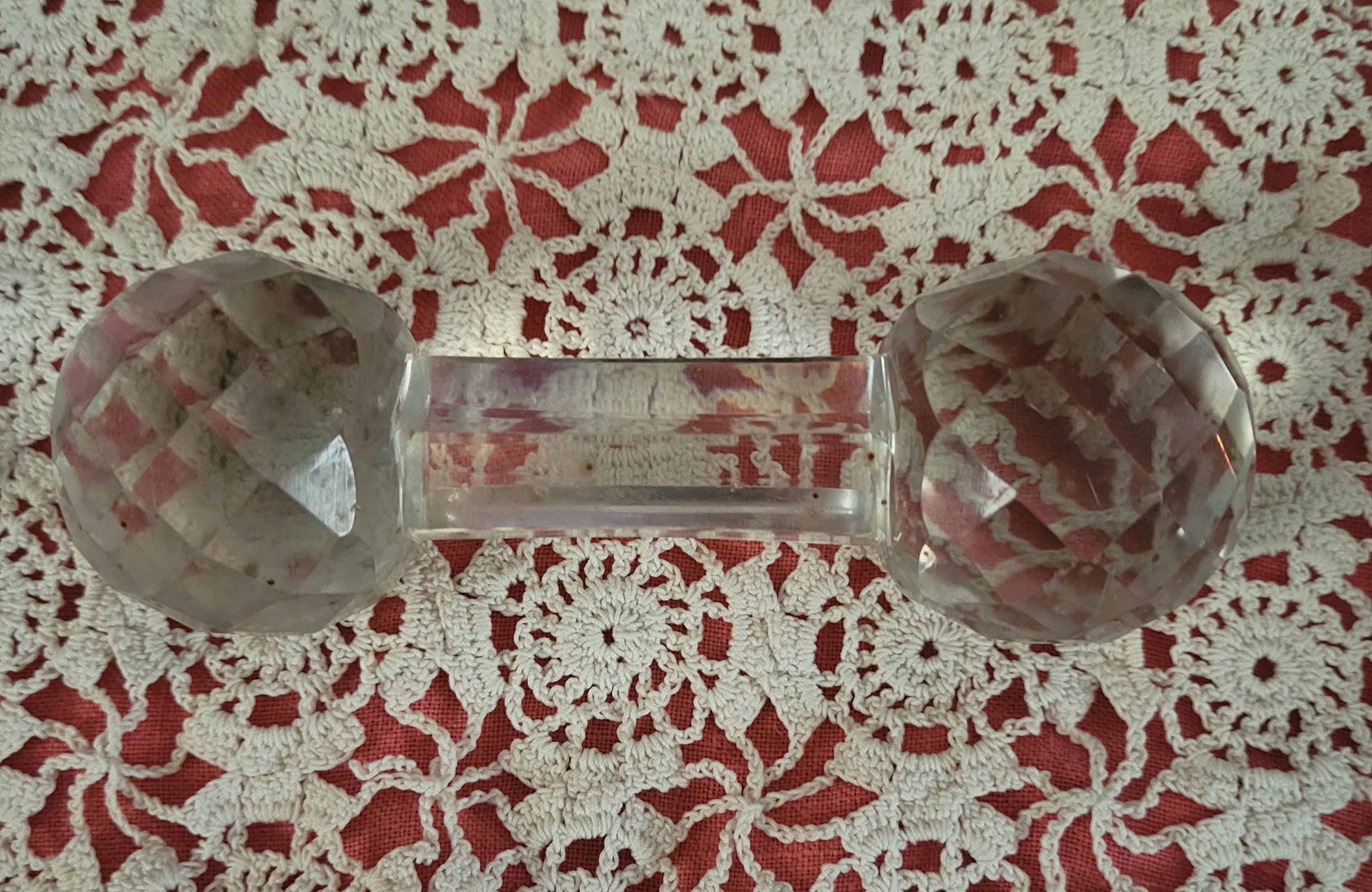 Victorian Crystal Cut Glass Knife Rest - Etsy