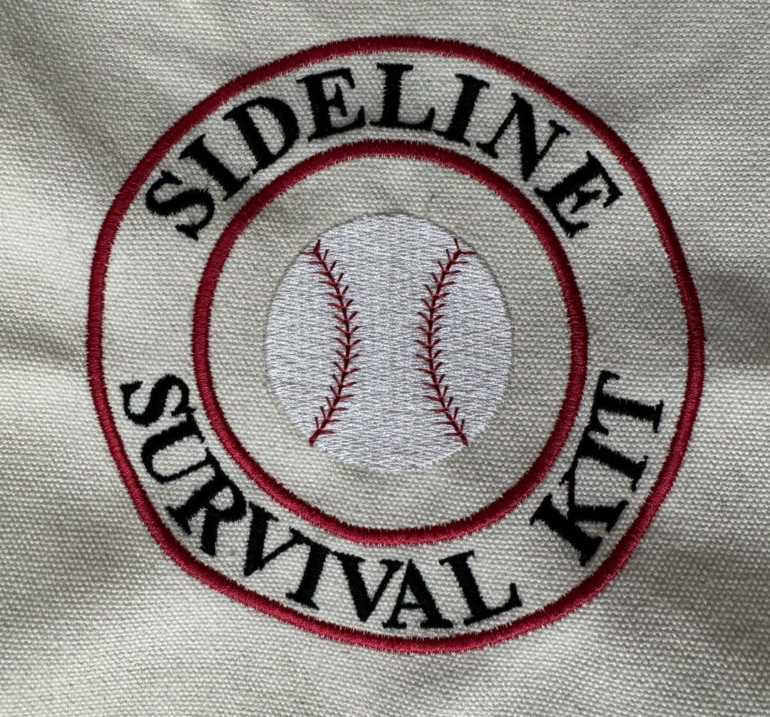 Sideline Survival Kit Baseball - Embroidery Design, Machine Embroidery ...
