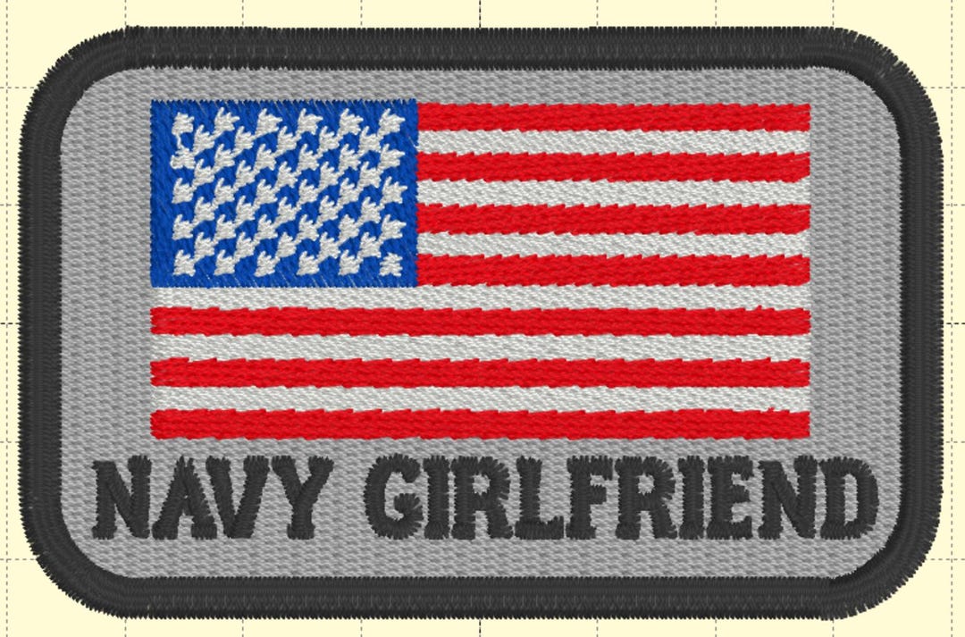 Navy Girlfriend Patch Embroidery Design, Machine Embroidery Design File ...