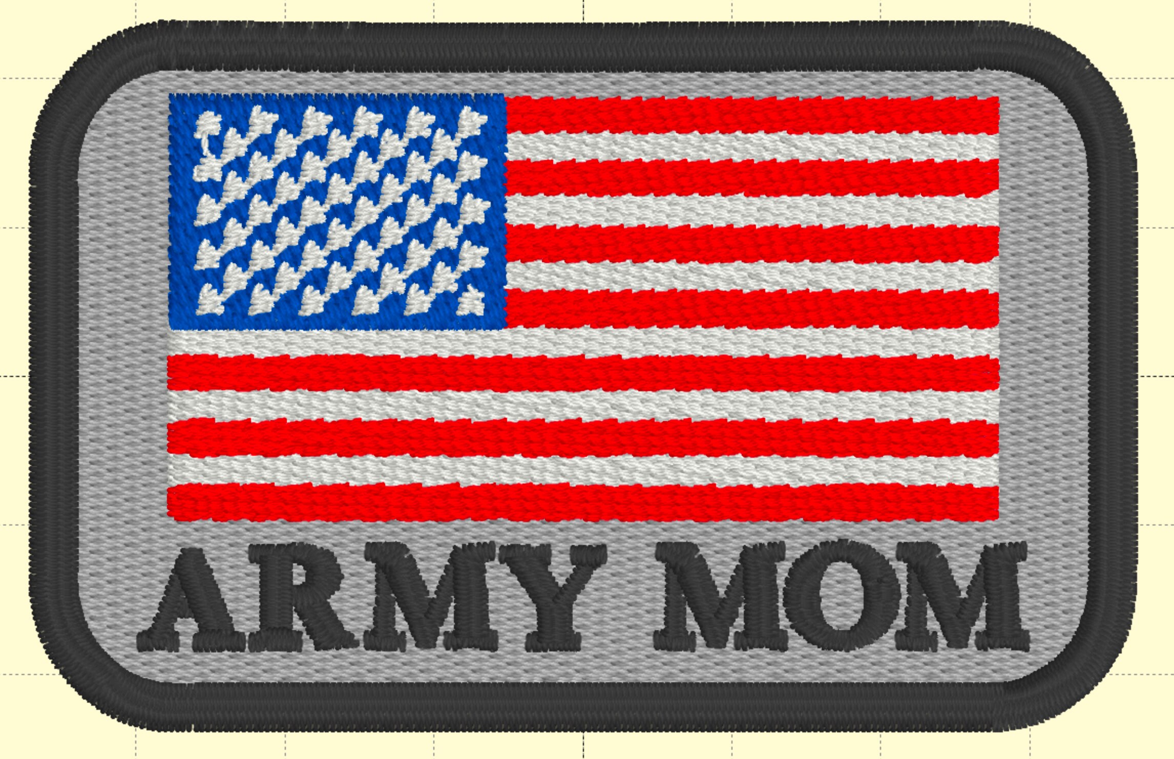 Army Mom Patch Embroidery Design, Machine Embroidery Design File, Pes ...