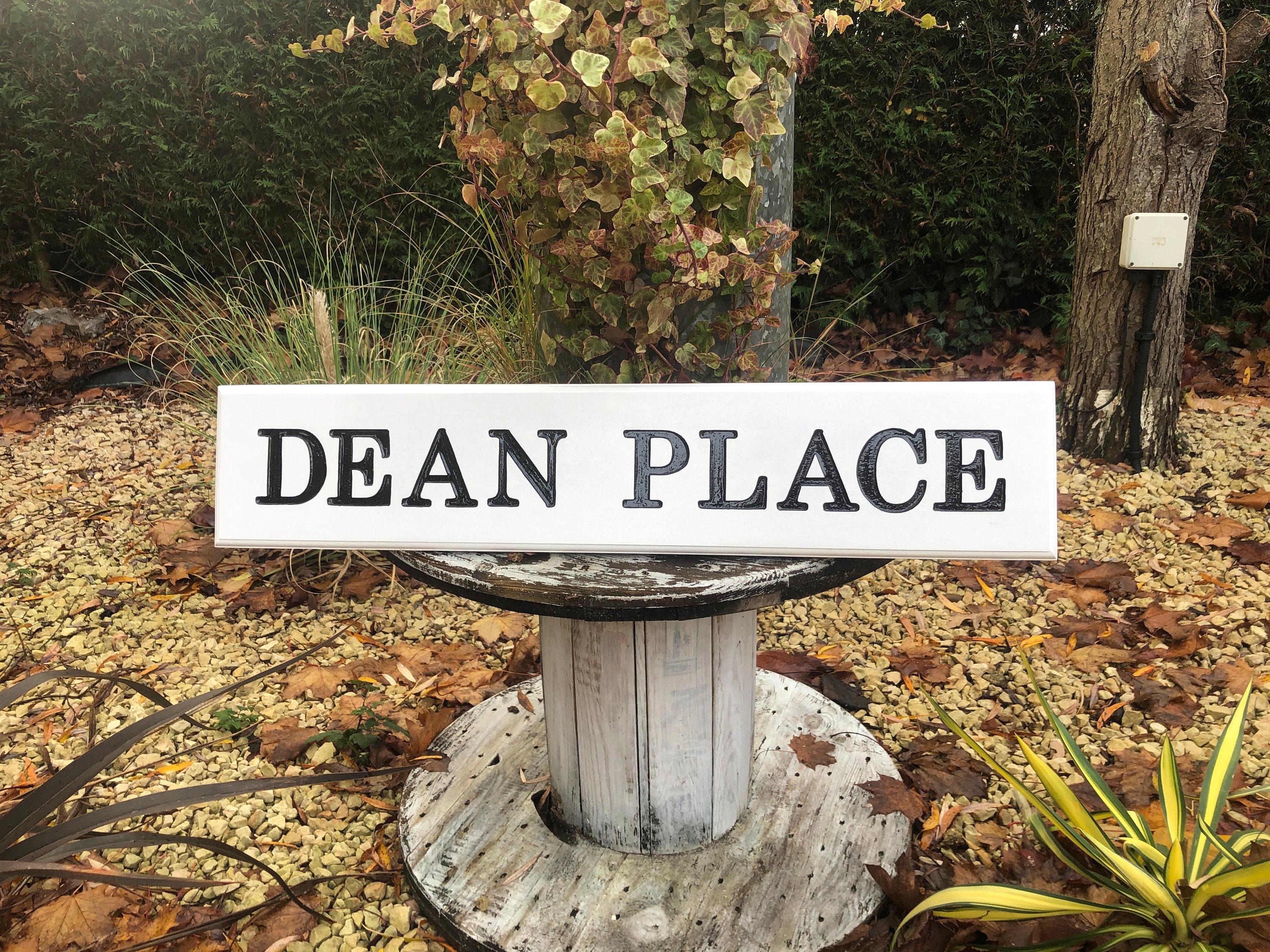 Hand Carved WOODEN HOUSE NAMEPLATES and Numbers - Etsy