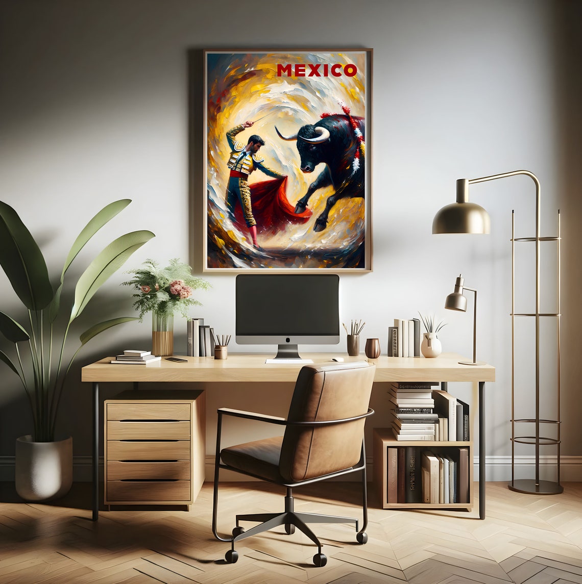 Matador, Bullfight Mexico Print, Torero, Retro, Wall Decor, Vintage ...