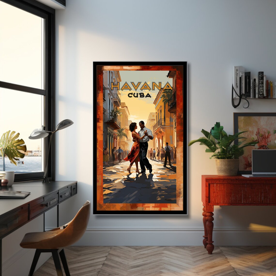 Havana Cuba Print, Cuba Travel Poster, Retro, Wall Decor, Vintage ...