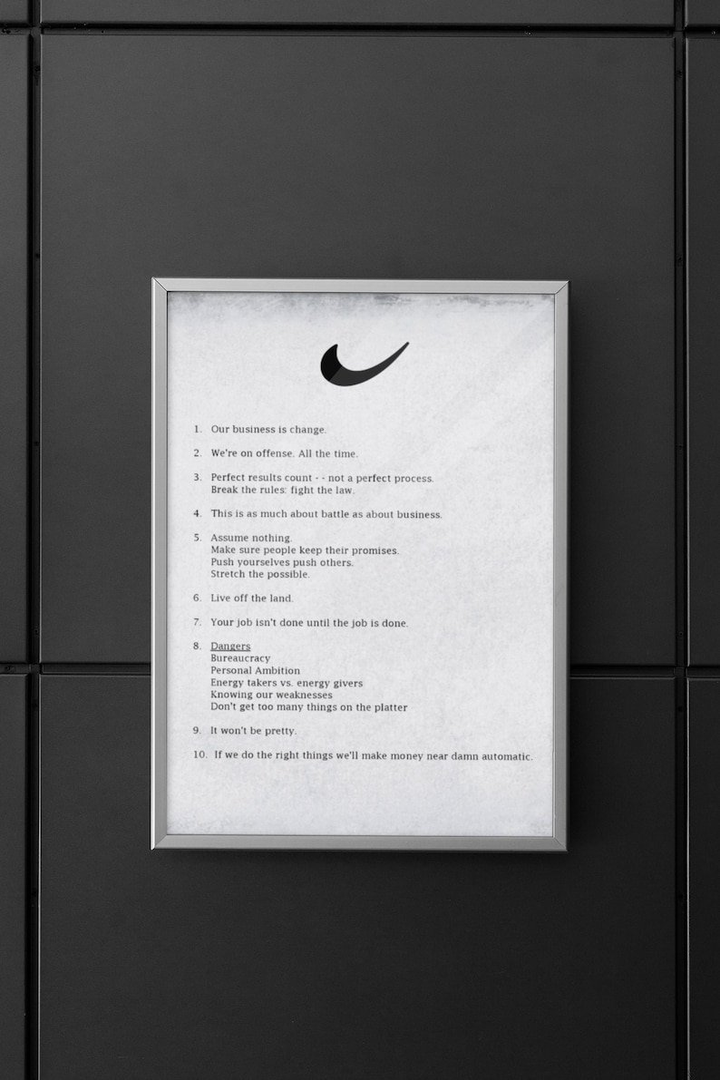 Phil Knights 1980's Manifesto Poster - Etsy