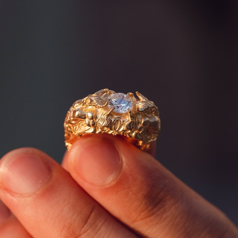 Satanic Rings for Men - Etsy