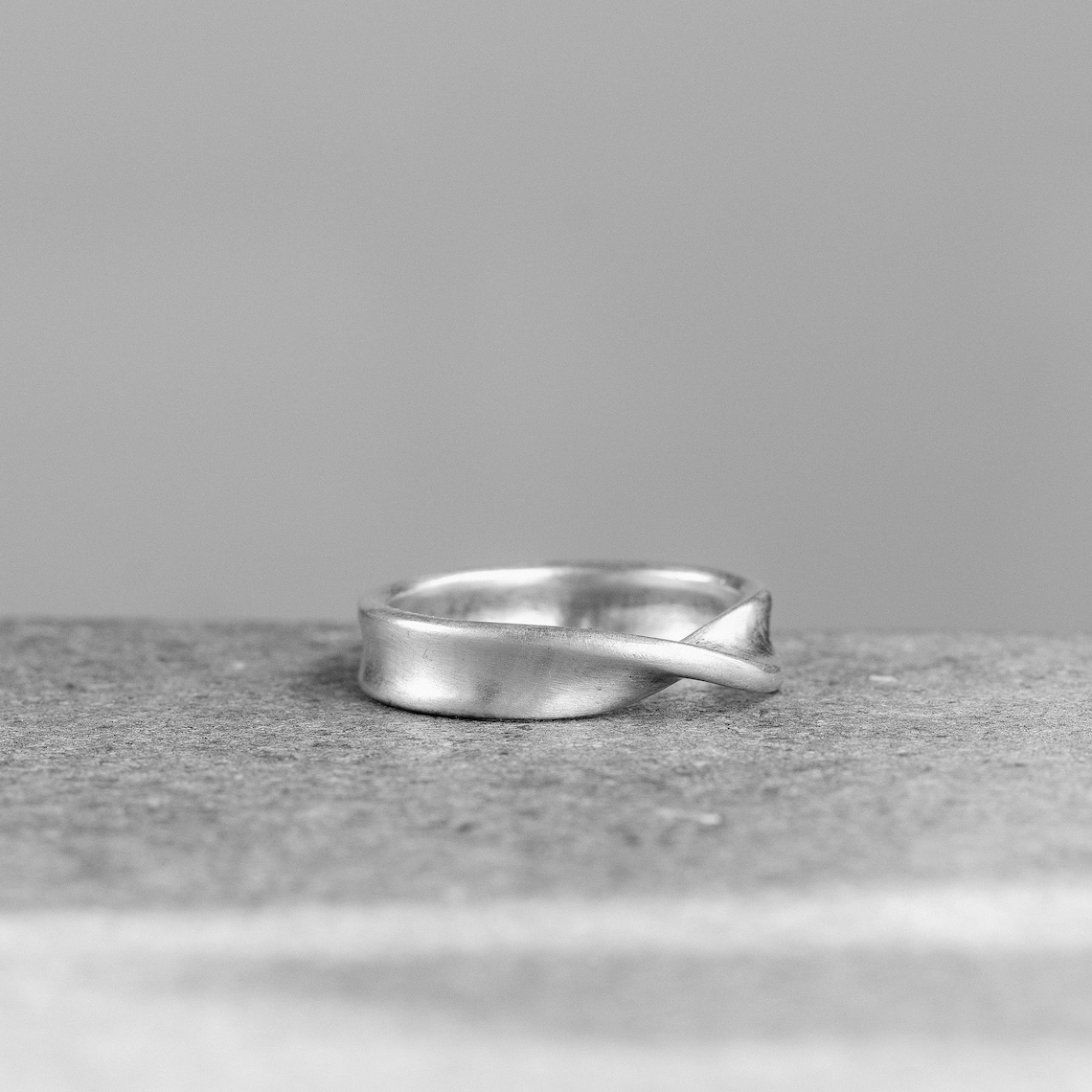 Mobius Twist Sterling Silver Ring – Handmade Infinity Band - Etsy