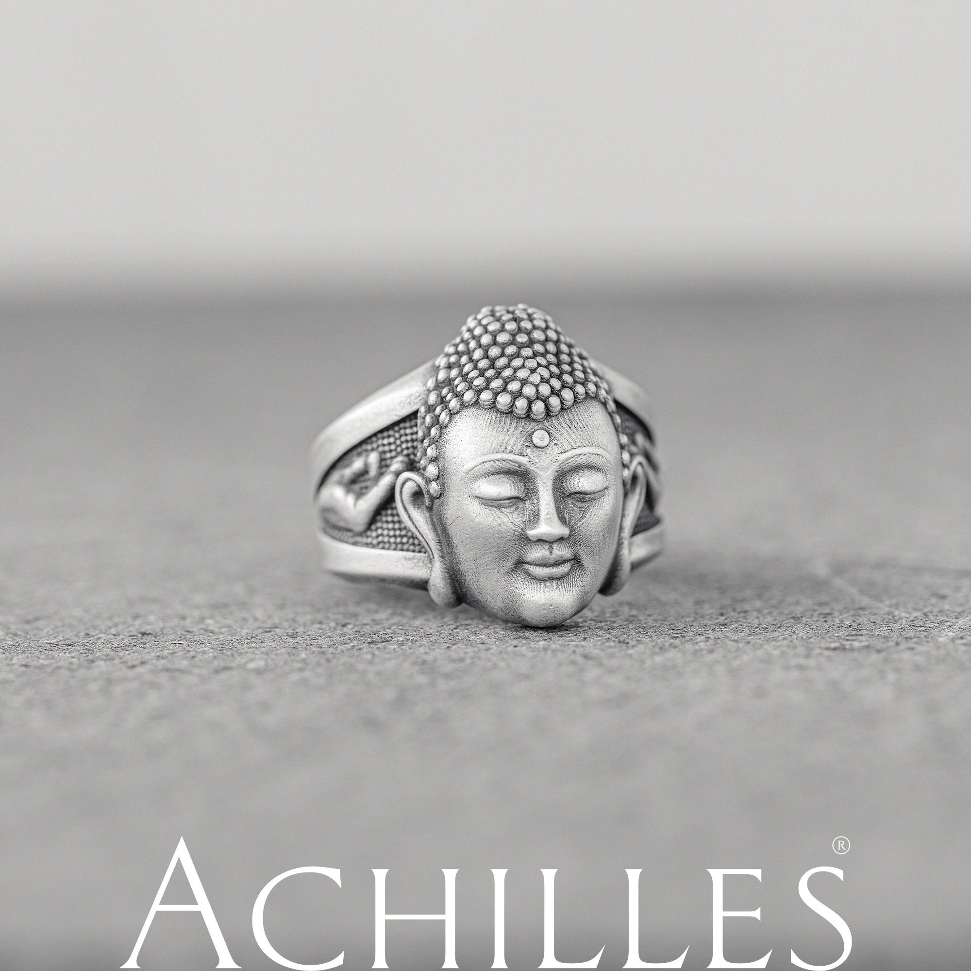 Buddha Gyan Mudra Statement Ring, Unusual Buddhist Art Ring, Handmade ...