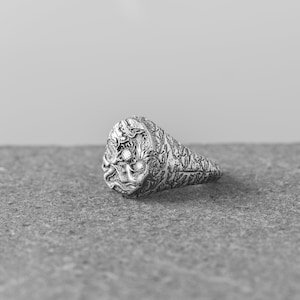 Dragon Phoenix Ring Sterling Silver Ring Handmade Men Ring Unique ...