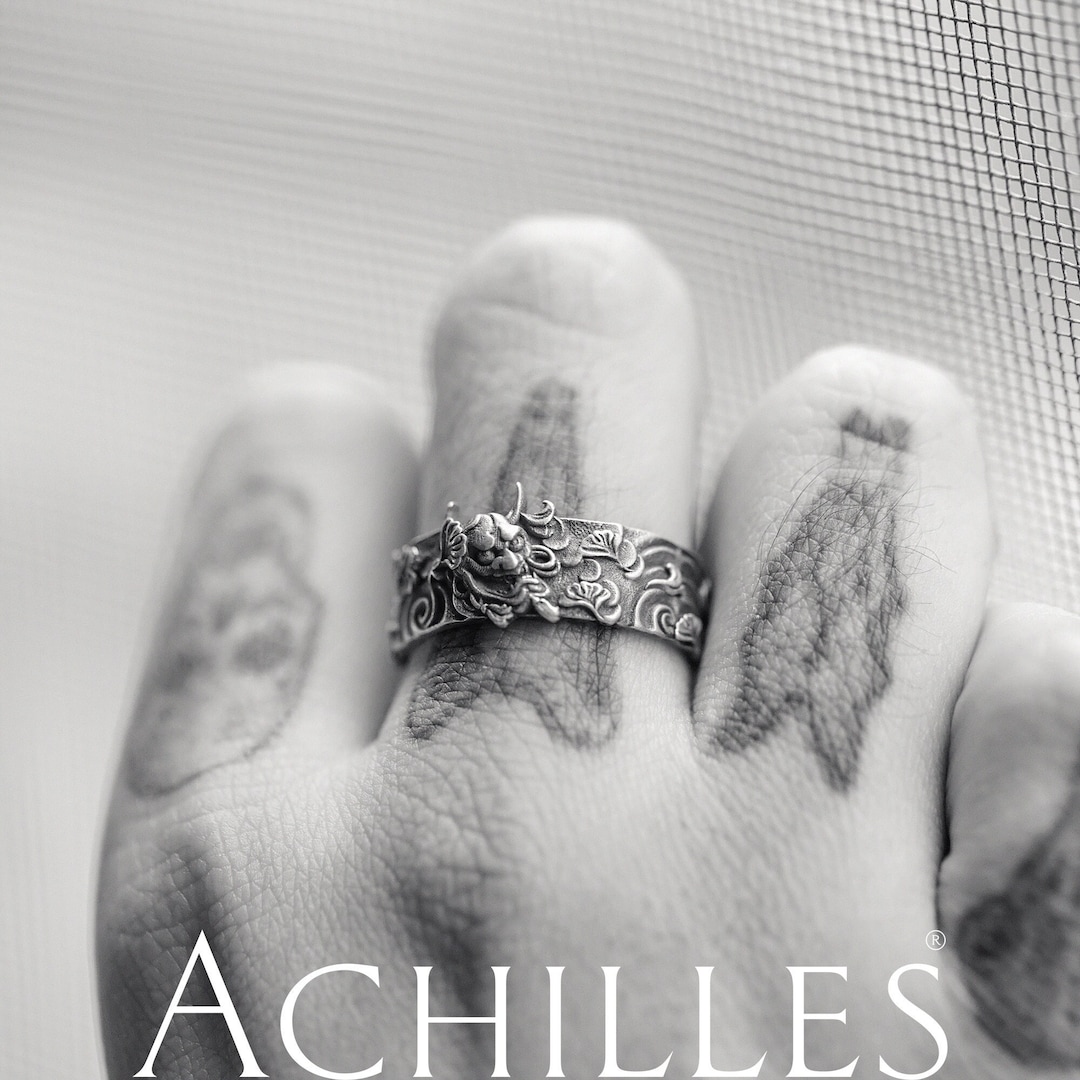 Handmade Hannya Oni Ring, Japanese Demon Mythology Jewelry, Evil Spirit ...