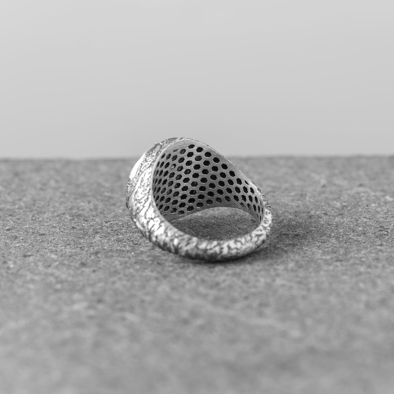 Dragon Phoenix Ring Sterling Silver Ring Handmade Men Ring Unique ...