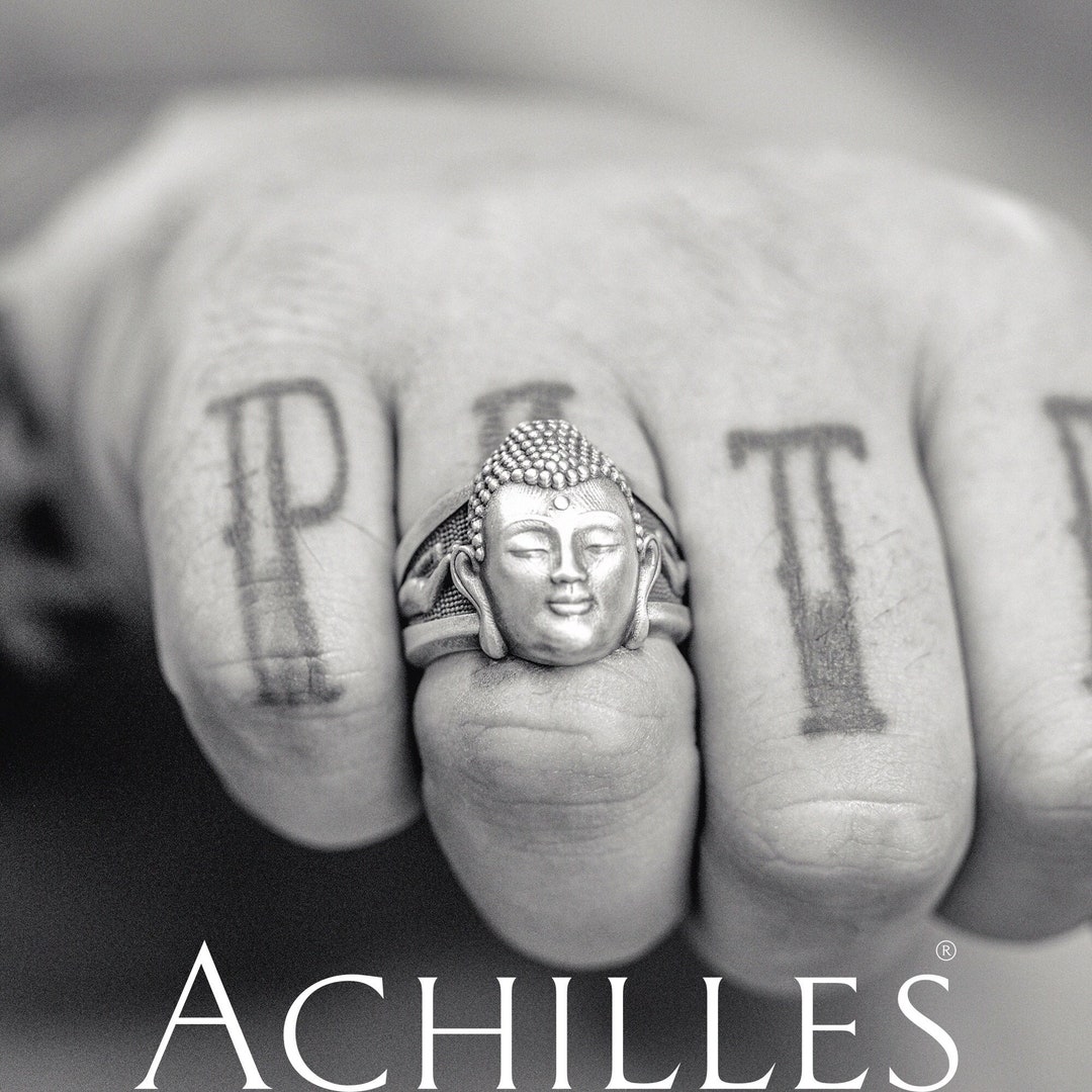 Buddha Gyan Mudra Statement Ring, Unusual Buddhist Art Ring, Handmade ...