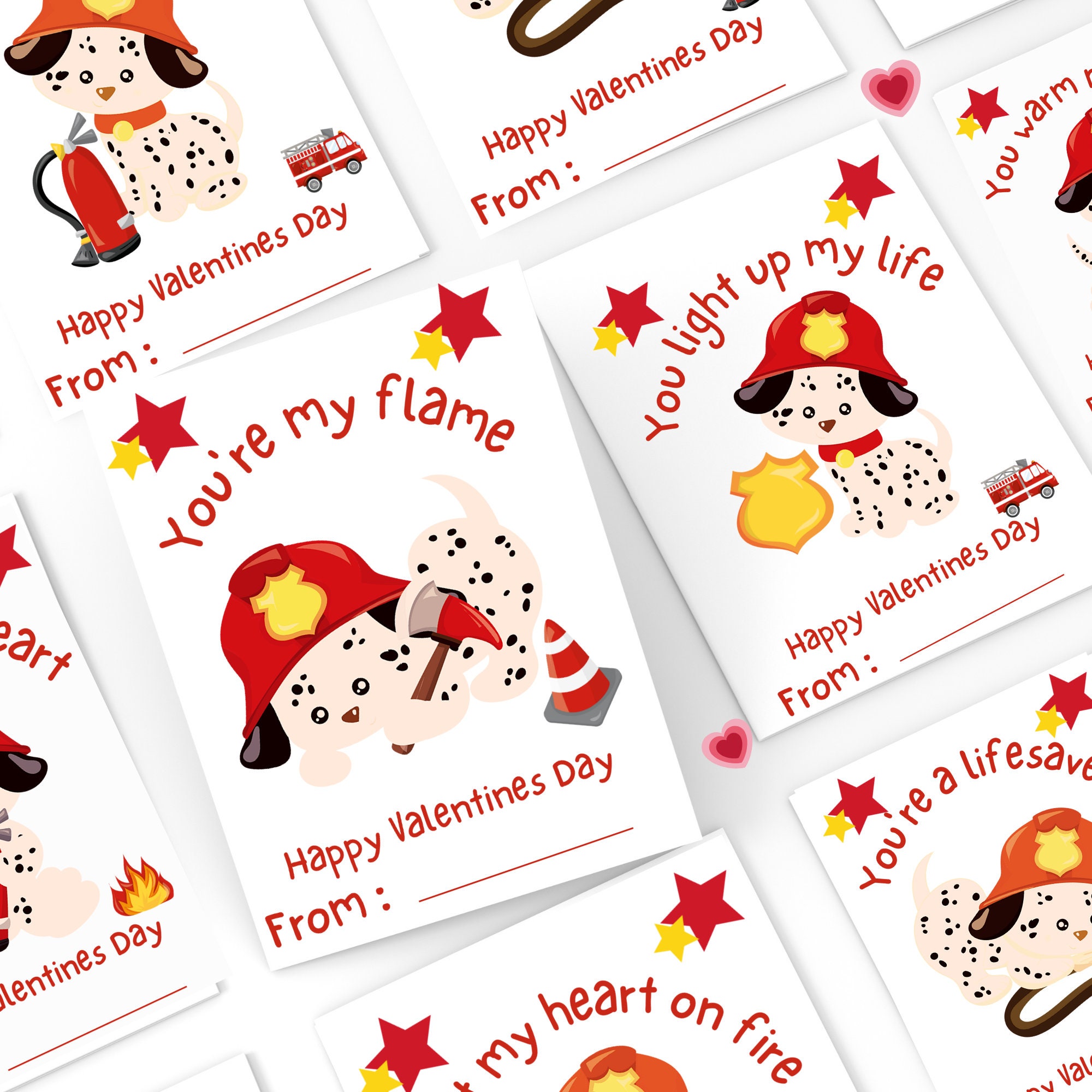 Printable Valentines Day Tags / Cards, Valentines Cards for School ...