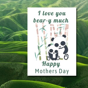 Printable Mother's Day Card, Instant Digital Download, Cute Happy ...
