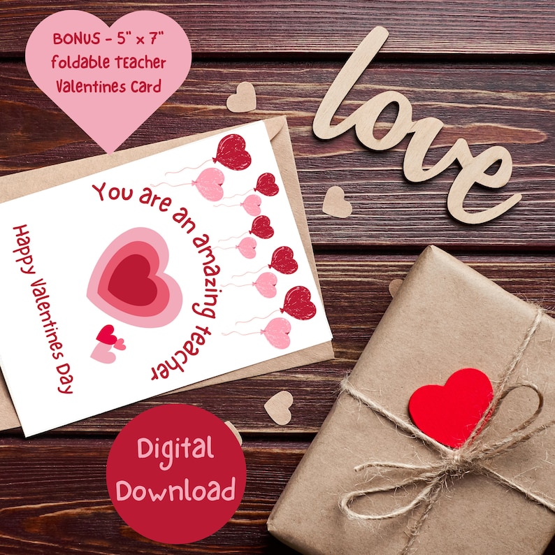 Printable Valentines Day Gift Tags/cards for Kids. Valentines Cards for ...