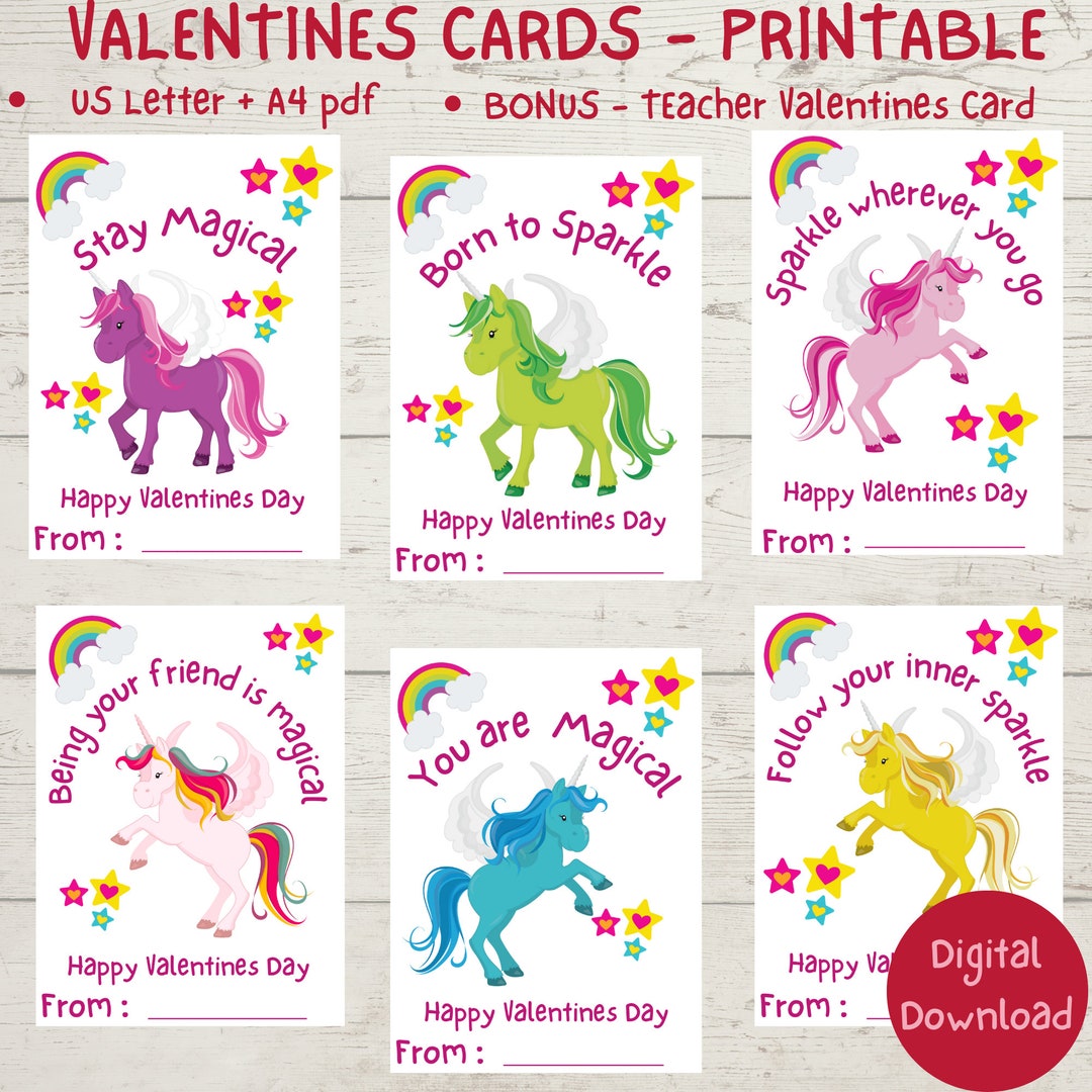 Printable Valentines Day Tags / Cards, Valentines Cards for School ...