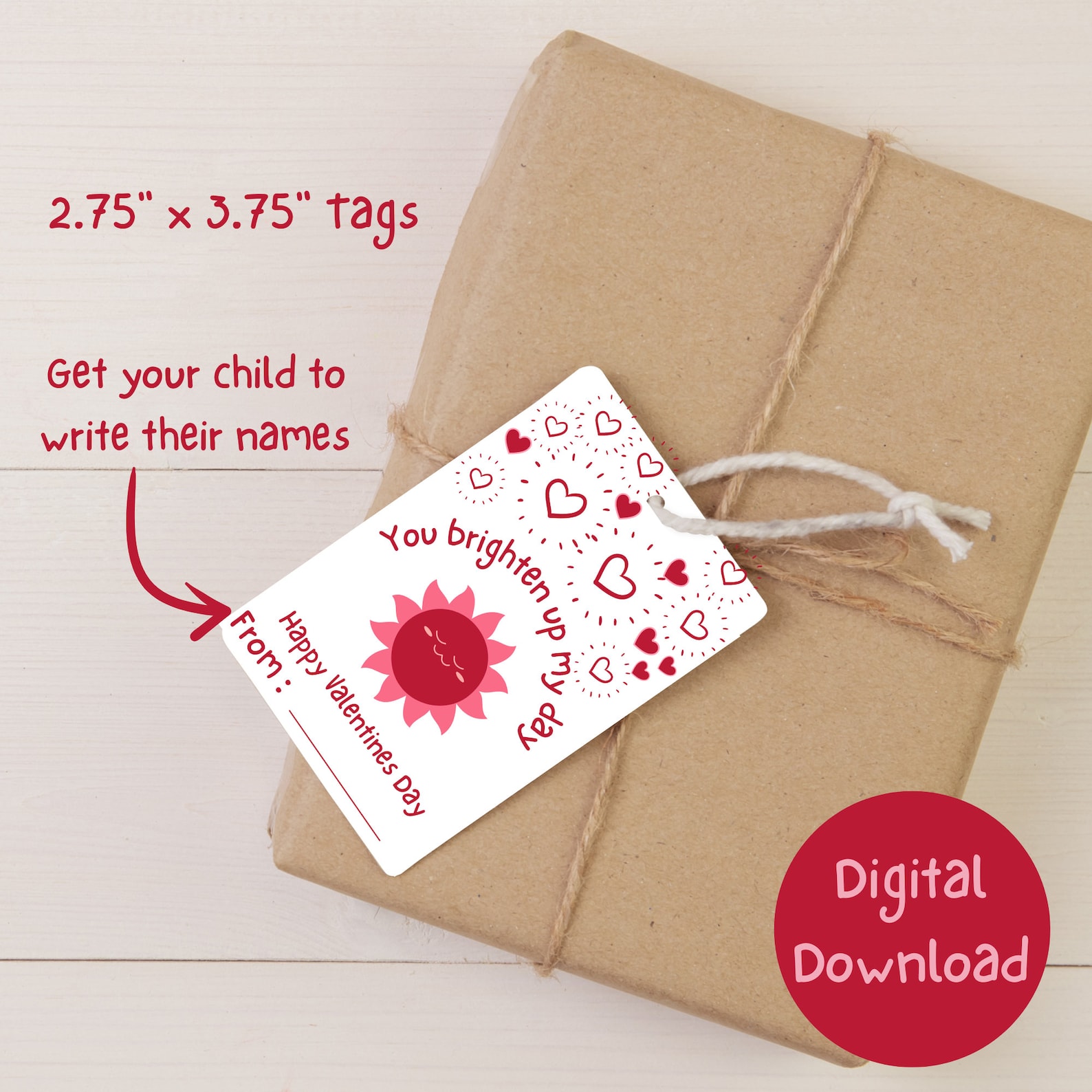 Printable Valentines Day Gift Tags/cards for Kids. Valentines Cards for ...