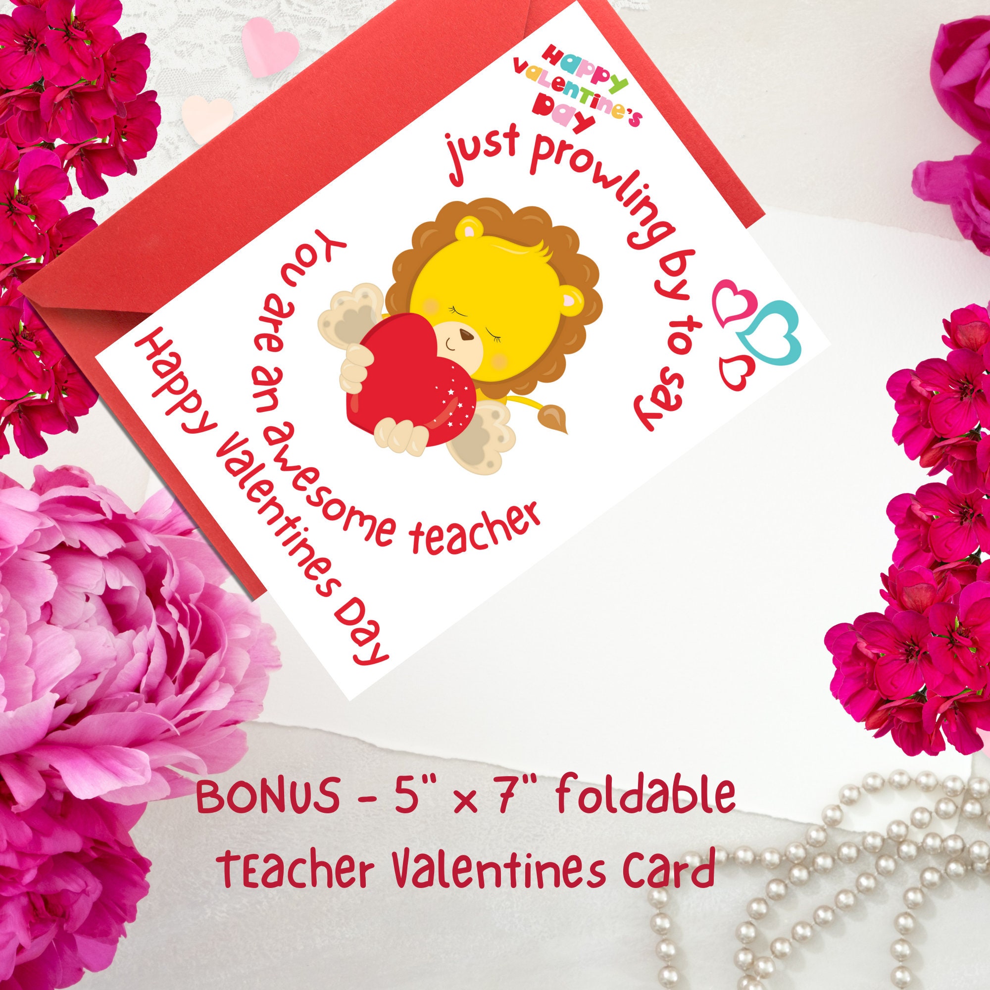 Printable Wild Animals Valentines Day Tags / Cards, Valentines Cards ...