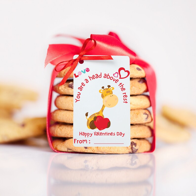 Printable Wild Animals Valentines Day Tags / Cards, Valentines Cards ...