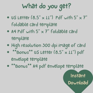 Printable Mother's Day Card, Instant Digital Download, Cute Happy ...