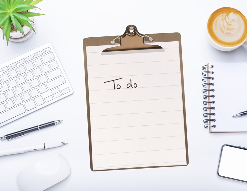 Wooden Clipboard Canva Frame and Mockup, Commercial and Personal ...