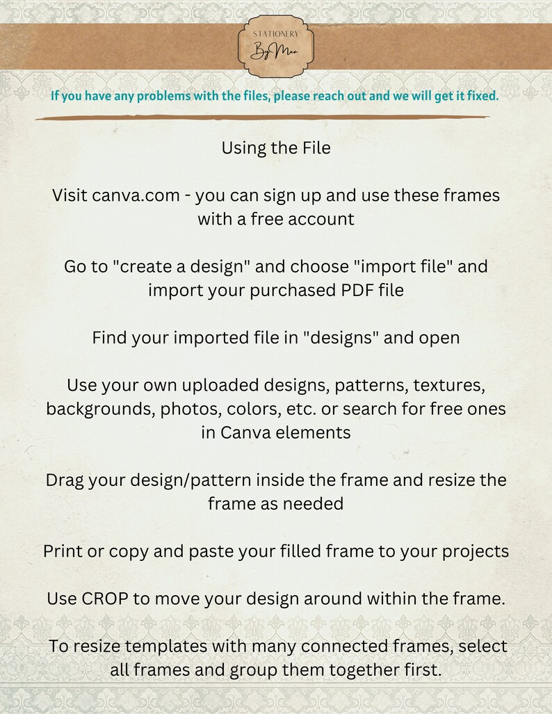 Envelope Frames Set Commercial and Personal Custom Fillable - Etsy